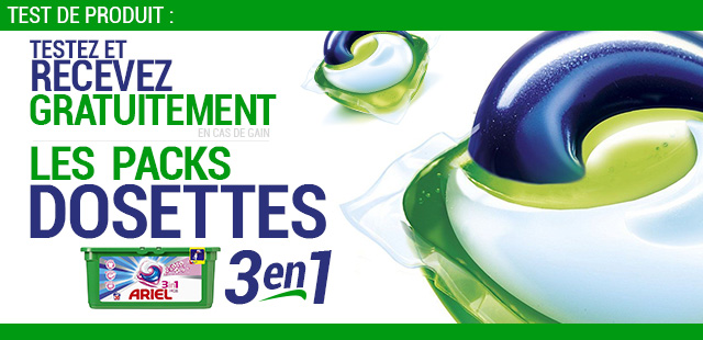 Grand jeu concours Lessive 3 en 1